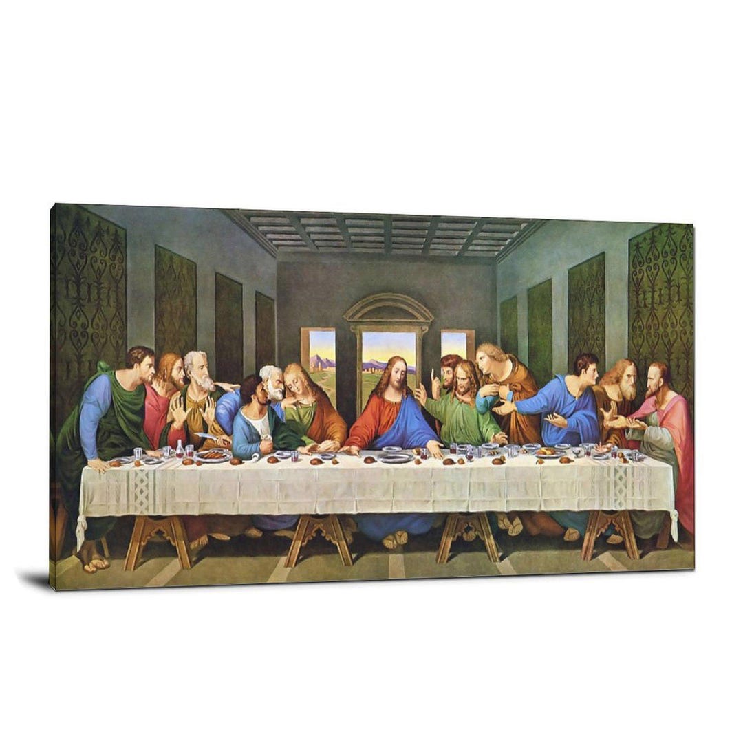 Jesus Christ the Last Supper Painting Canvas Wall Art Poster Picture ...