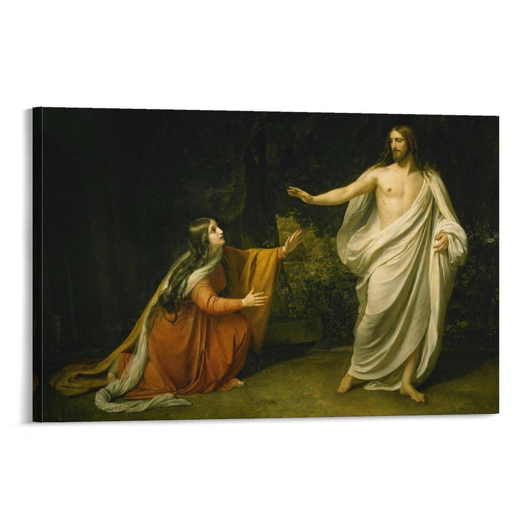 Mary Magdalene and Jesus Painting Canvas Wall Art Poster Picture Print ...