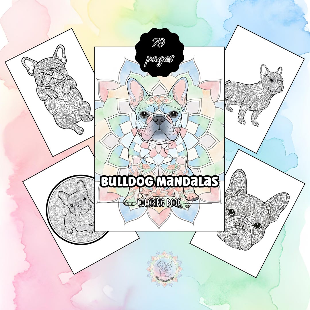 Mandalas Bulldog - Etsy