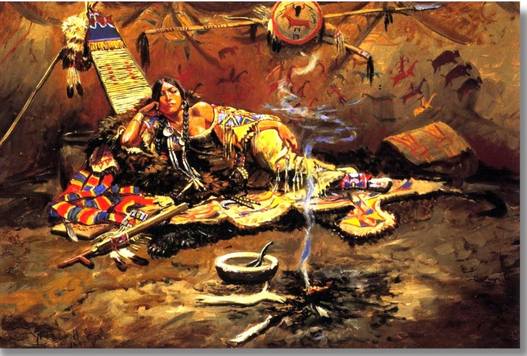 Waiting and Mad by Charles Marion Russell Western Art Print,vintage ...
