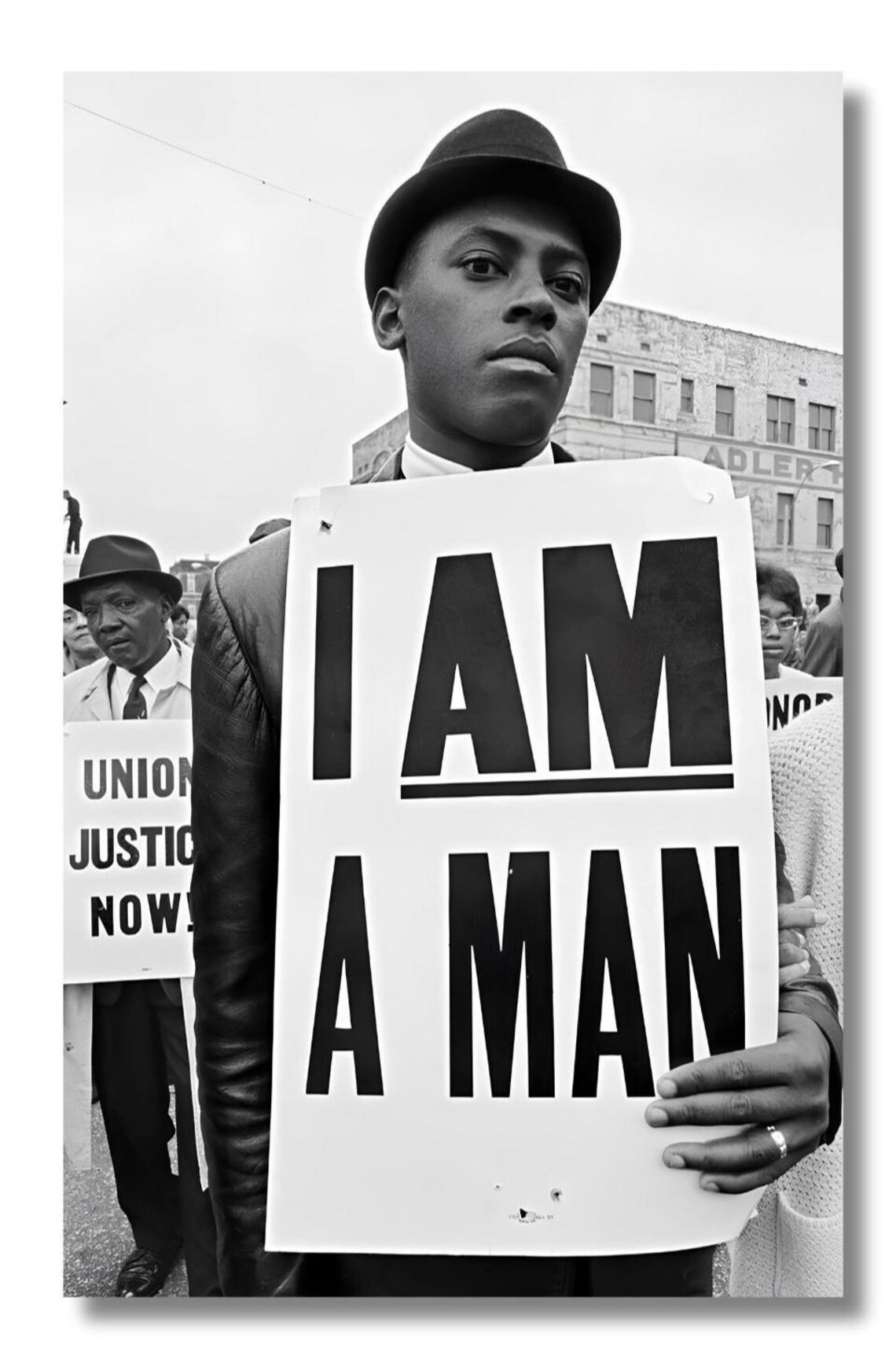 Civil Rights Movement Print: 'I AM A MAN' - Black History Poster,civil ...