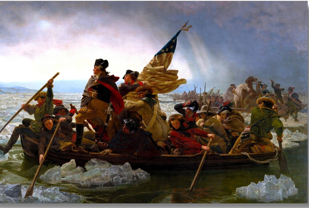 Washington Crossing the Delaware by Emanuel Leutze Print,american ...