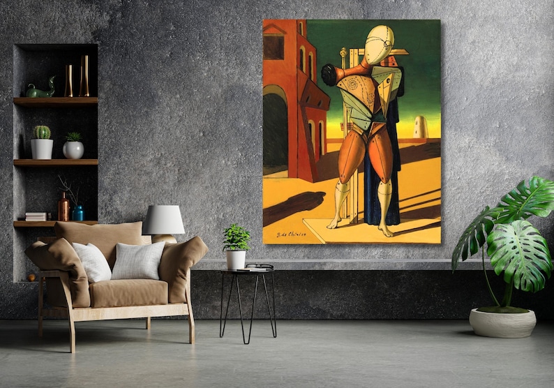 Giorgio De Chirico Mannequin Painting Print | Metaphysical Surrealism ...