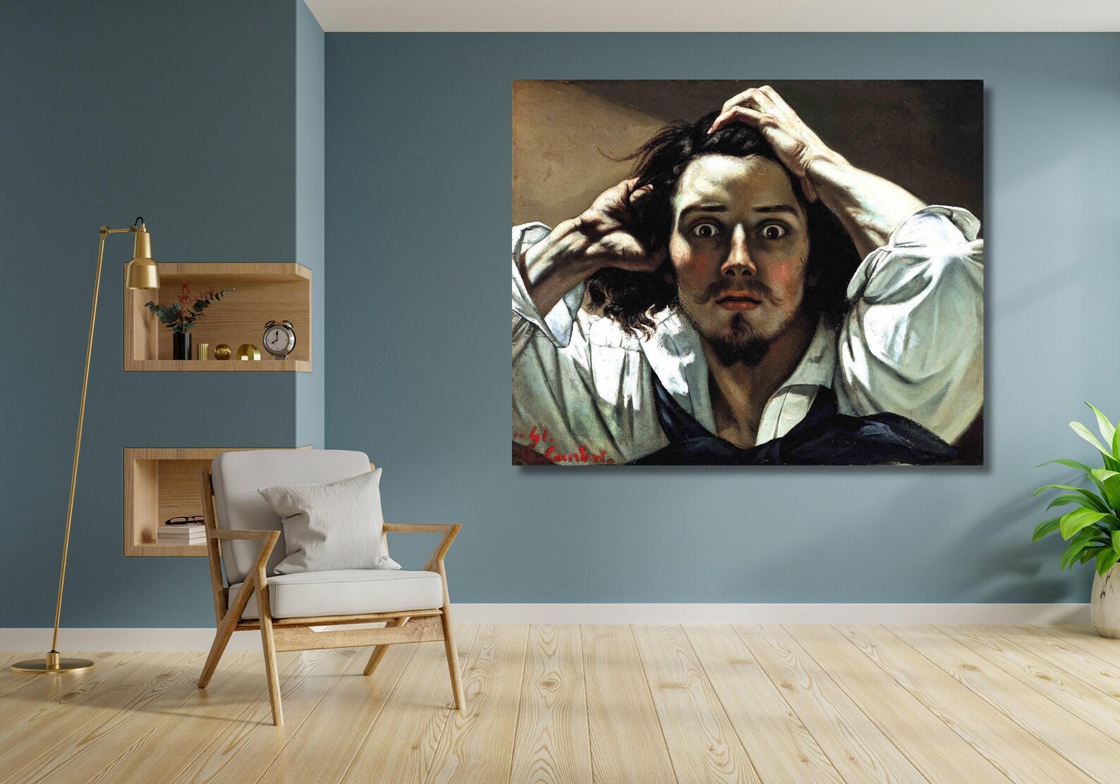 Gustave Courbet -le Désespéré- Canvas Print,the Desperate Man Art Print ...