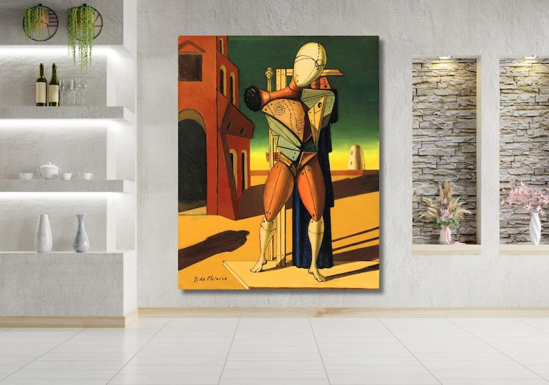 Giorgio De Chirico Mannequin Painting Print | Metaphysical Surrealism ...