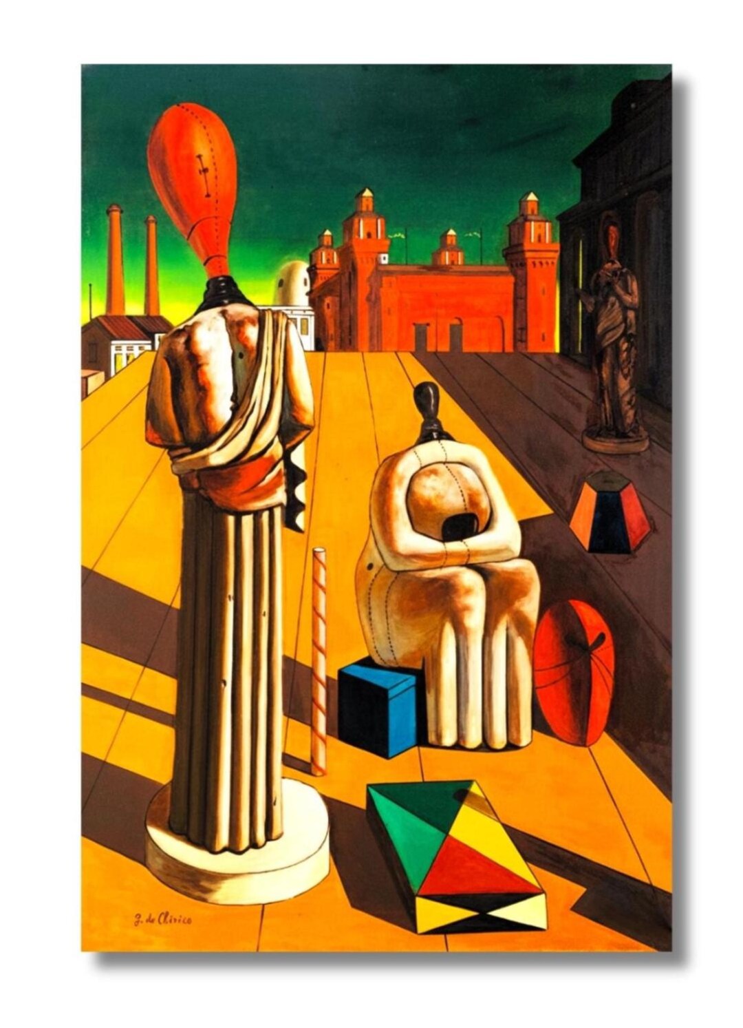 De Chirico the Disquieting Muses Print | Metaphysical Art | Surrealism ...