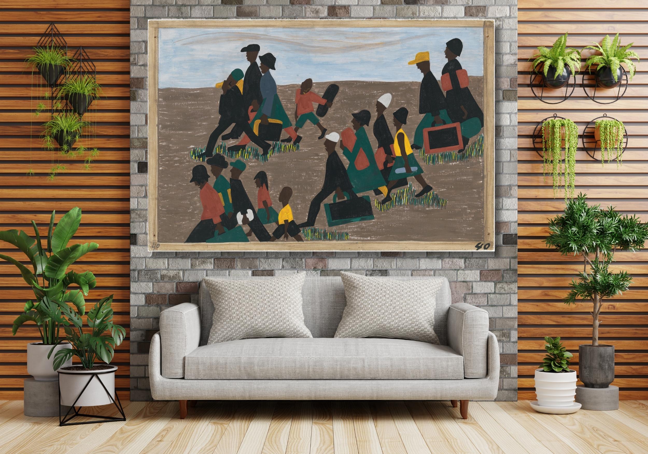 Jacob Lawrence the Migration Series Panel 40 Canvas Art Print ...