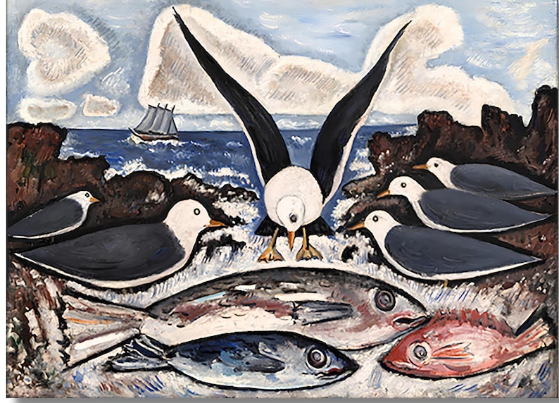 Marsden Hartley Give Us This Day Poster - Coastal Expressionist Art ...