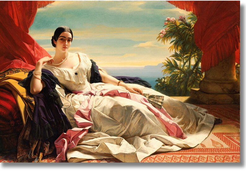 Madame Rimsky-korsakov by Franz Xaver Winterhalter Canvas Wall Art ...