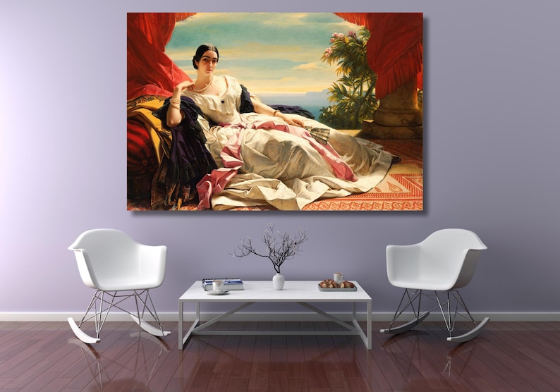 Madame Rimsky-korsakov by Franz Xaver Winterhalter Canvas Wall Art ...