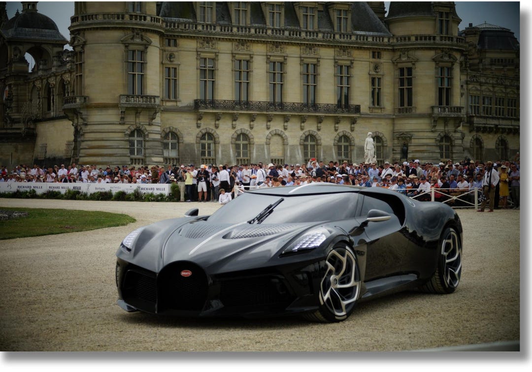 Bugatti La Voiture Noire- Abstract Canvas Picture, Car, Sports Car ...
