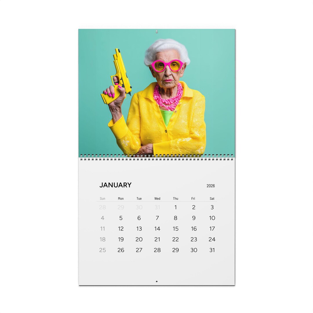 Colorful Senior Portraits Wall Calendar 2026 | Retro Pop Art ...