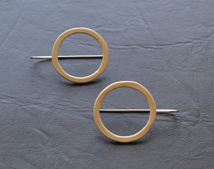 Ivory Circle Hook Earrings Simple Wire Open Circle Earrings - Etsy
