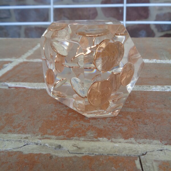 Lucite Paperweight - Etsy