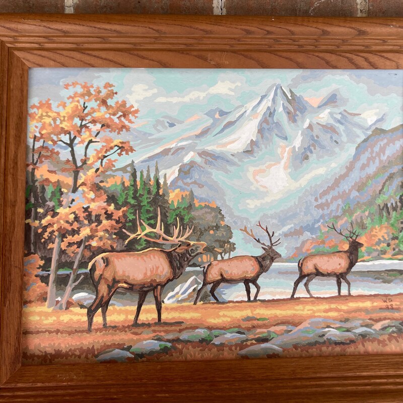Vintage Paint by Number - Etsy