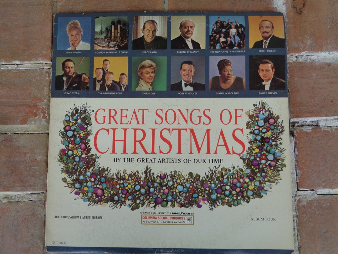 Vintage Vinyl Record Album the Great Songs of Christmas Holiday Music ...