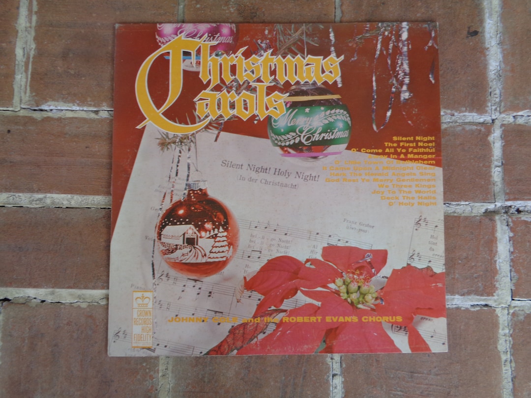 Vintage Vinyl Record Christmas Carols Johnny Cole Robert Evans Chorus ...