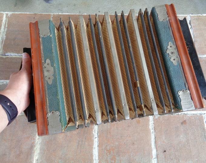 Antique Accordion Germany the Grand Solo Squeeze Box Music Instrument ...