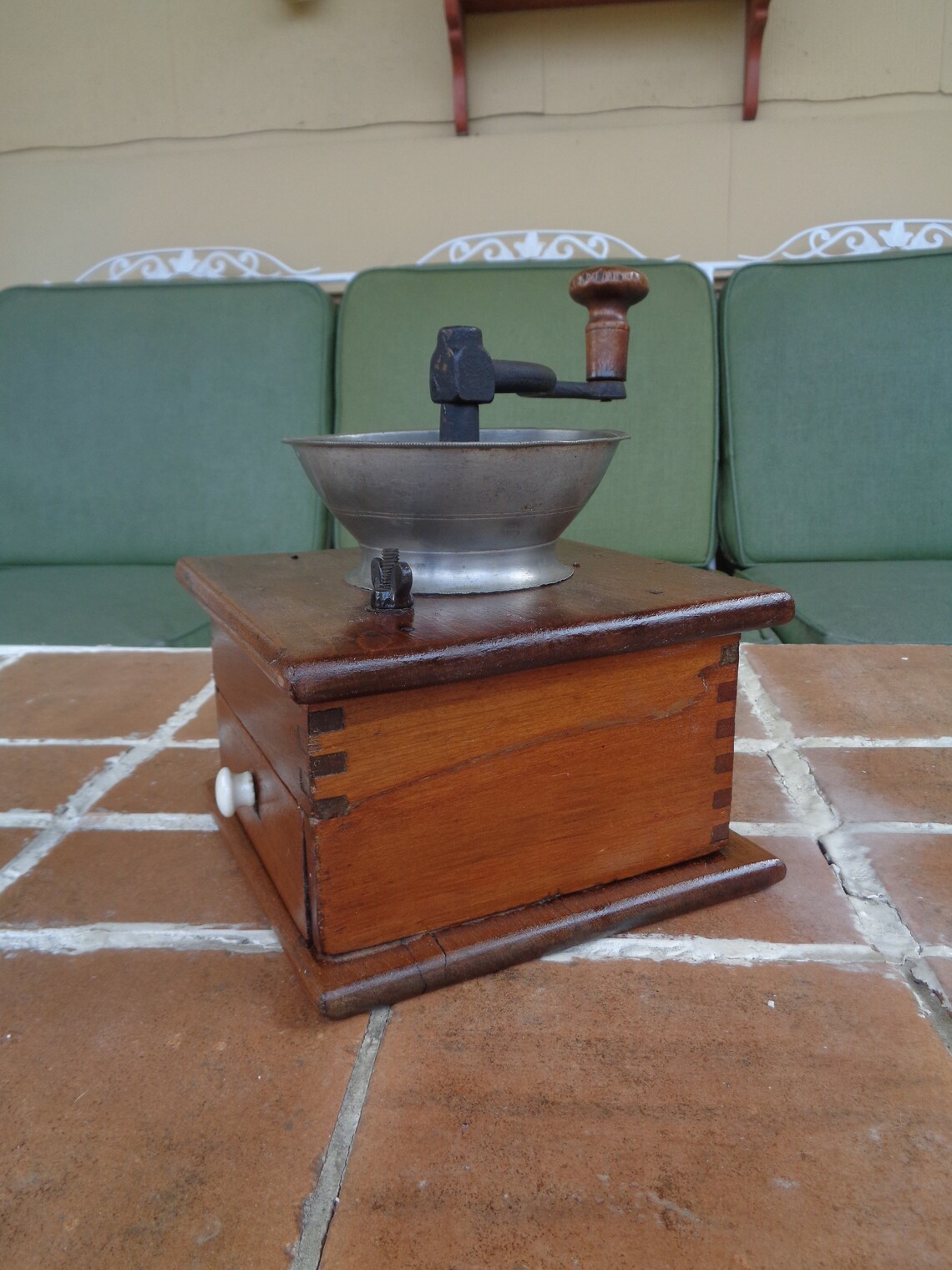 Antique Coffee Grinder Dovetailed Primitive Farm House Vintage - Etsy