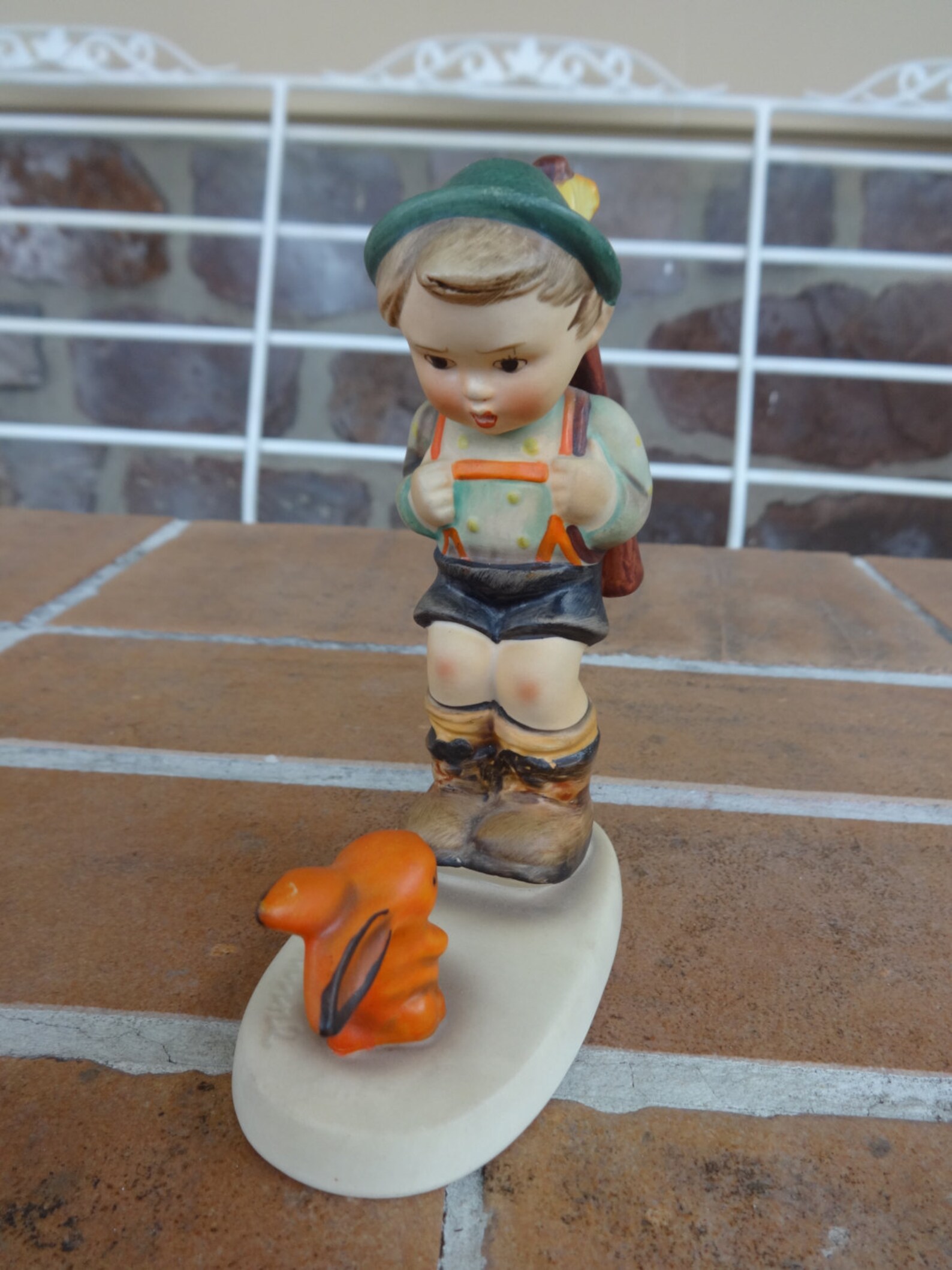 Vintage Hummel Figurine Sensitive Hunter Boy Rabbit 6/0 TMK-1 Figurine ...