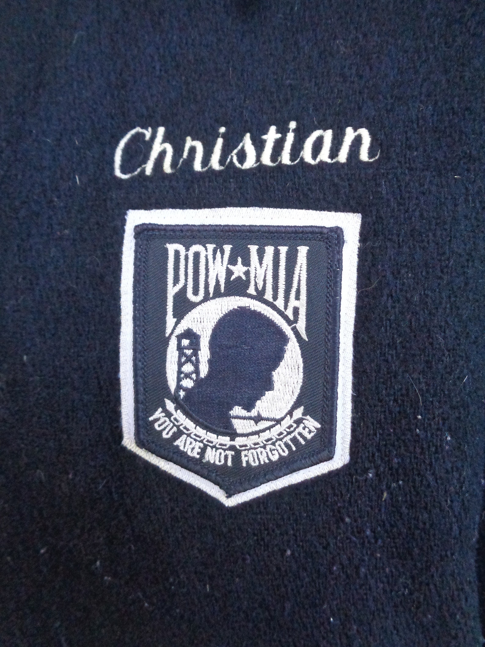 Vintage Varsity Letterman Jacket POW MIA Captain Reading Pa Holloway XL ...