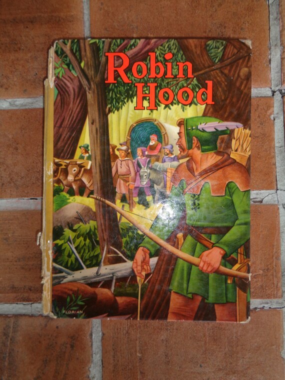 Vintage Robin Hood Book 1940 Pyle Literature Novel Hardcover - Etsy