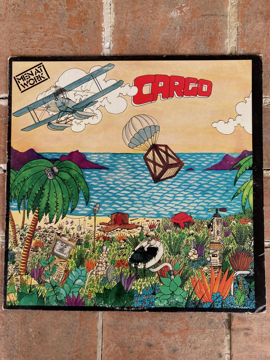 Vintage Vinyl Record Album Men at Work Cargo 1983 Columbia QC 38660 ...