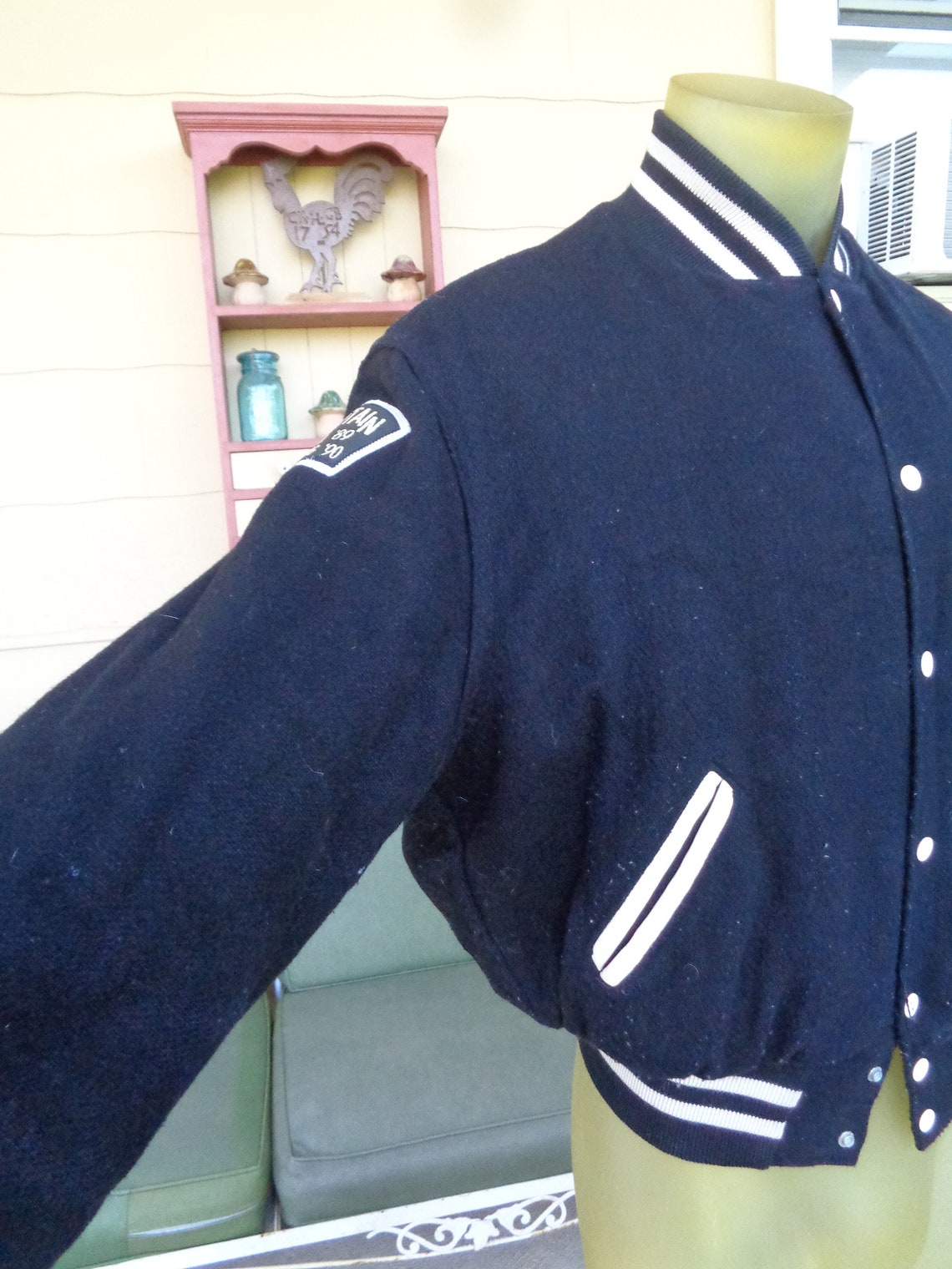 Vintage Varsity Letterman Jacket POW MIA Captain Reading Pa Holloway XL ...