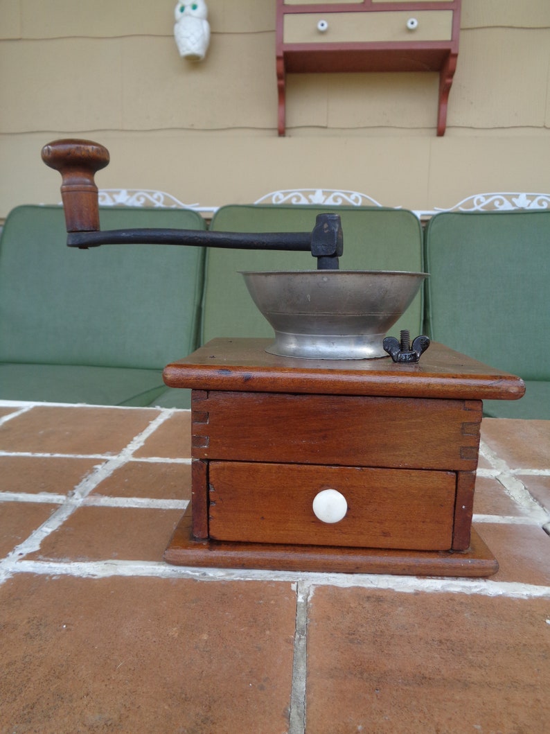 Antique Coffee Grinder Dovetailed Primitive Farm House Vintage - Etsy