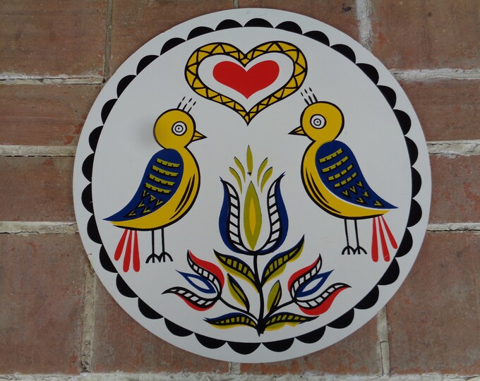 Vintage Pennsylvania Dutch Hex Sign Distelfink Lancaster County 16 Folk ...