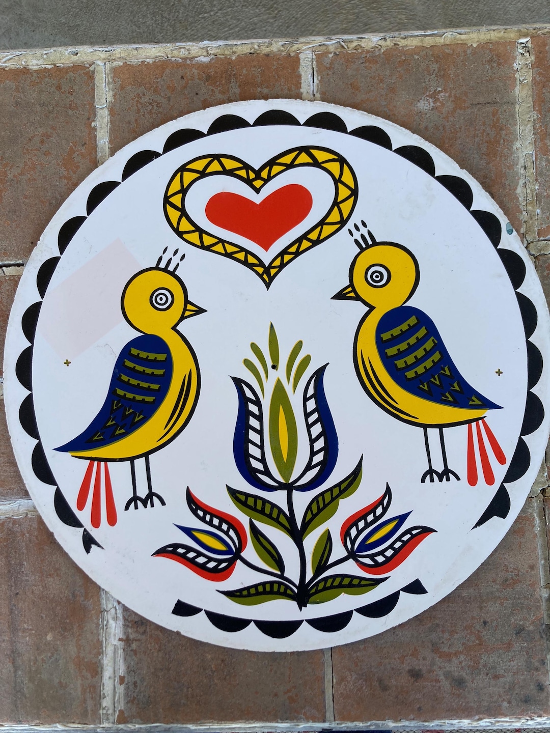 Vintage Pennsylvania Dutch Hex Sign Distelfink Lancaster County 16 ...