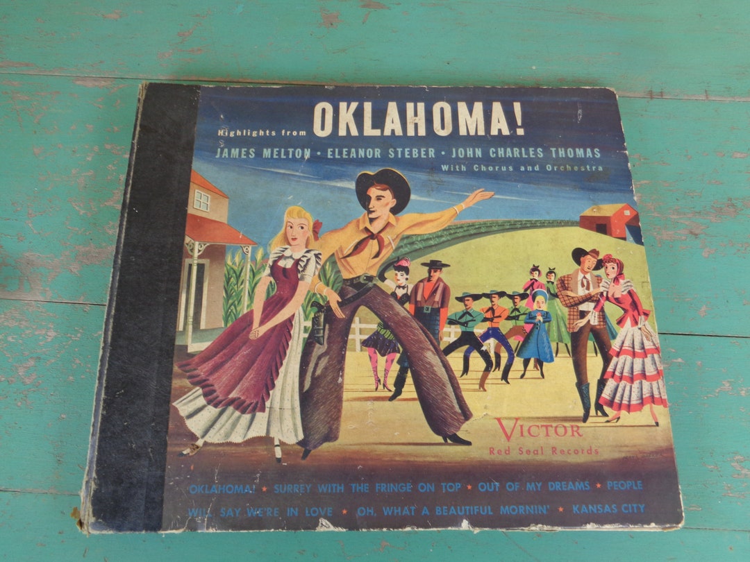 Vintage Vinyl Record 78 Oklahoma 1940's Victor Melton Steber Thomas ...