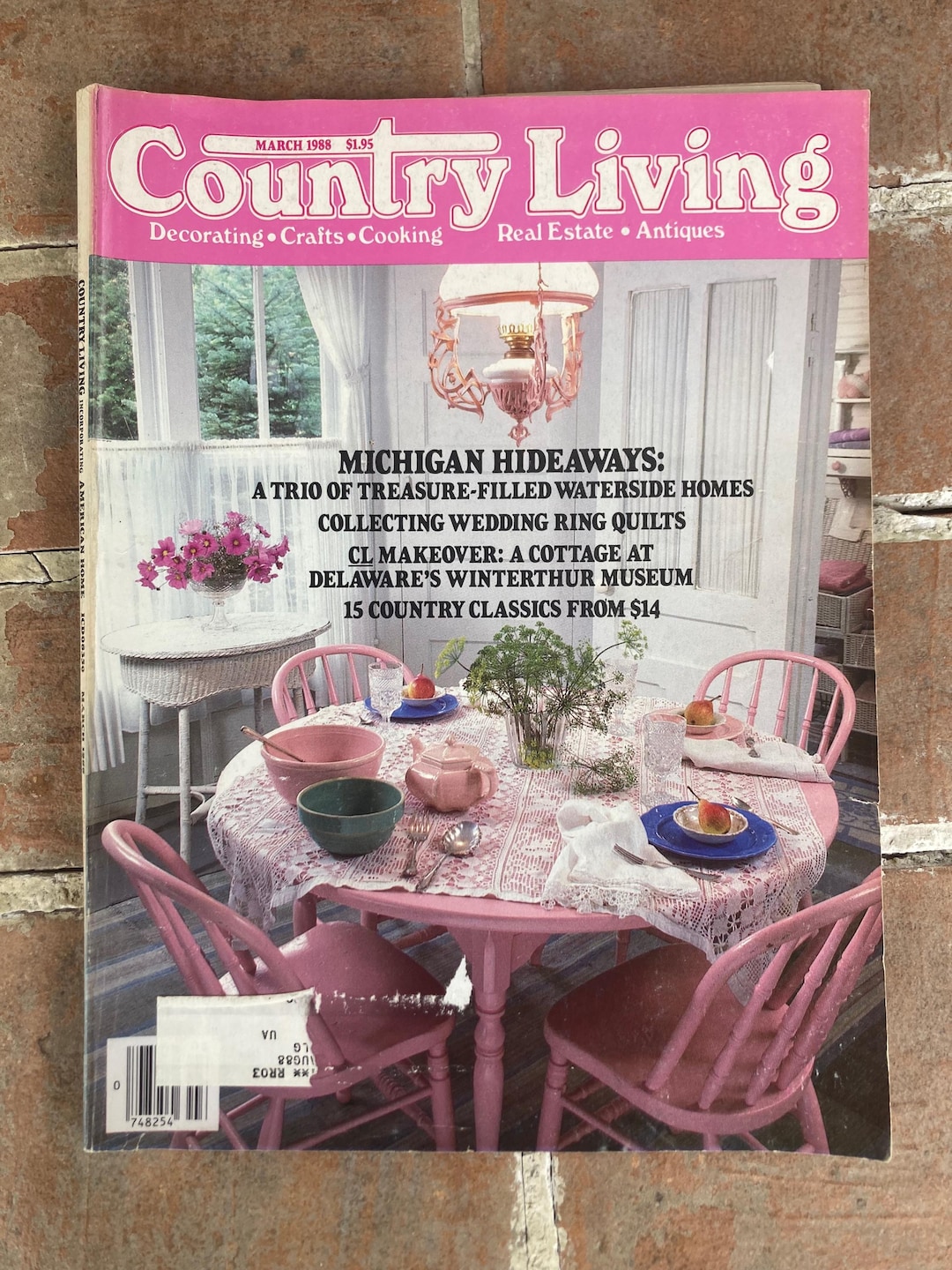 Vintage Country Living Magazine March 1988 Antique Primitives Gardens ...