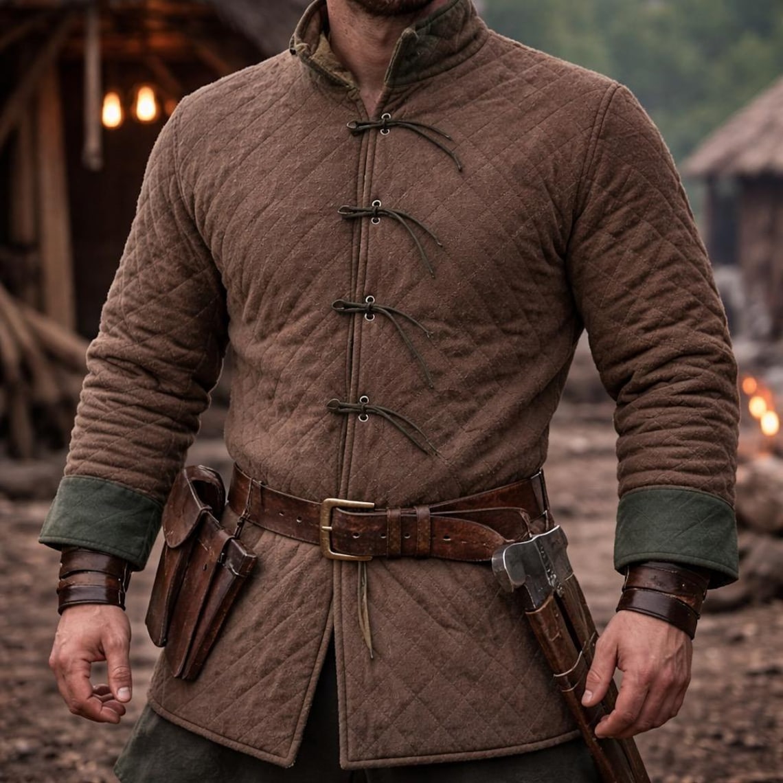 Medieval Viking Padded Tunic – Quilted Gambeson Armor for LARP ...
