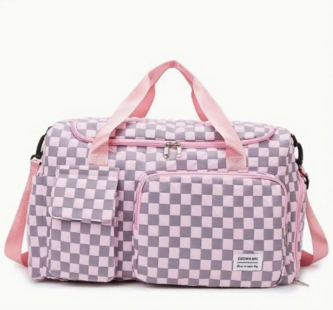 Checkered Duffle Bag - Etsy