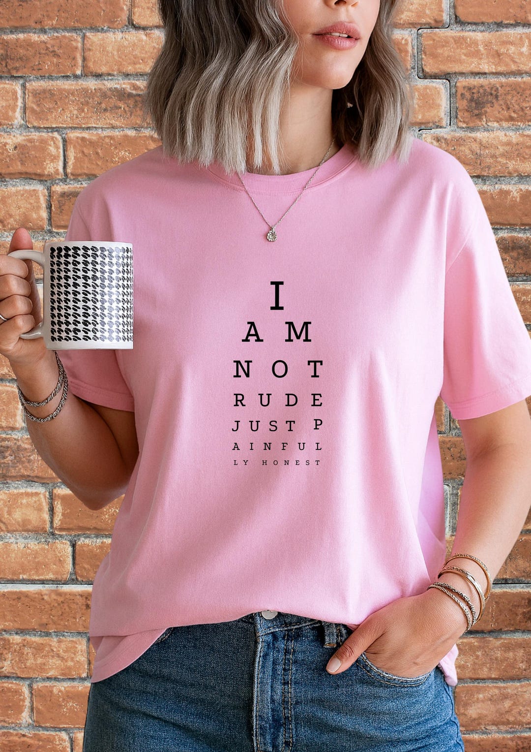 I AM NOT RUDE Eye Chart T-shirt | Minimal Optical Test Design, Funny ...