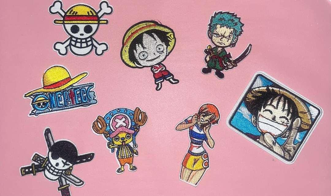 One Piece Anime Iron-on Patch | Anime Embroidery Appliqué - Etsy