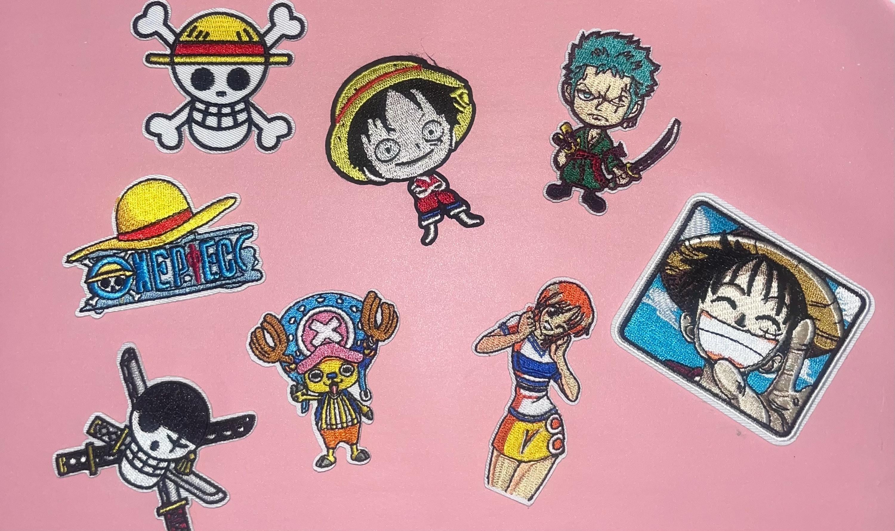 One Piece Anime Iron-on Patch | Anime Embroidery Appliqué - Etsy