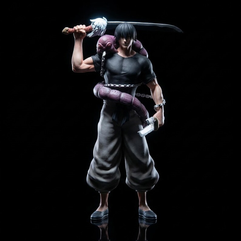 Toji Fushiguro Jujutsu Kaisen Figure 21cm – PVC Collectible, Sorcerer ...