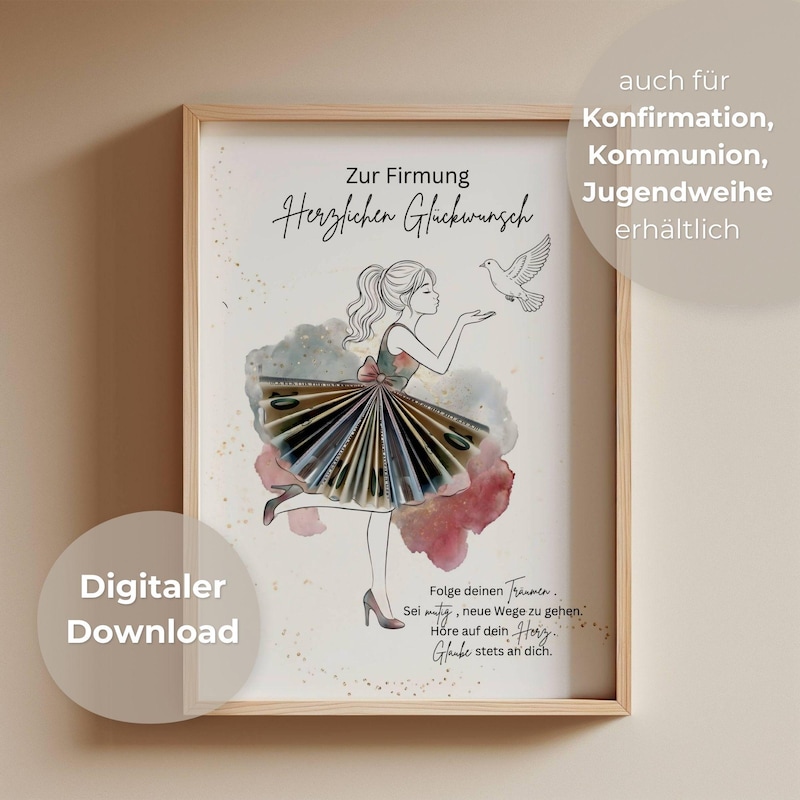 Firmung taube karte - Etsy.de