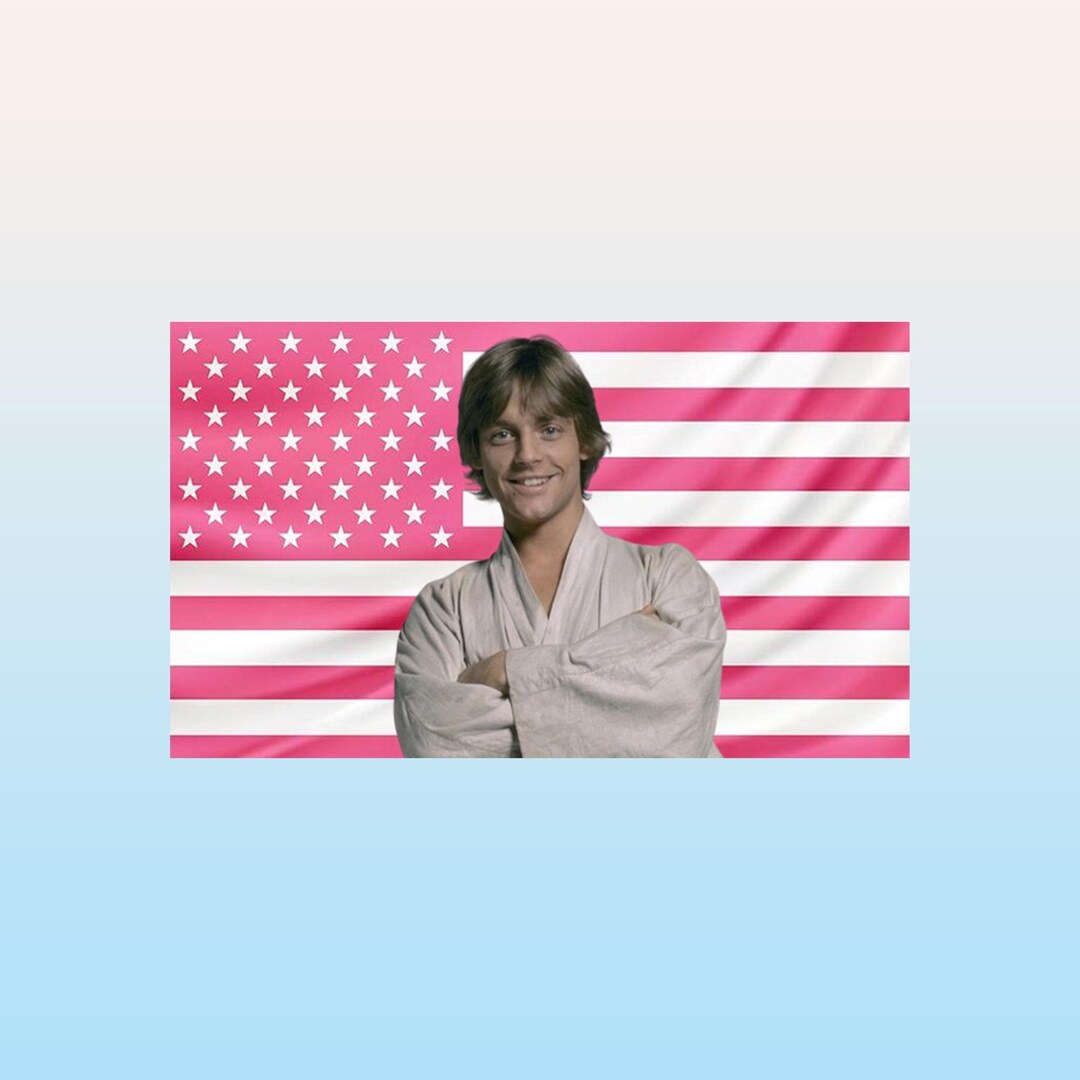 Pink American Flag Anakin Skywalker Tapestry – Sci-fi Wall Art ...