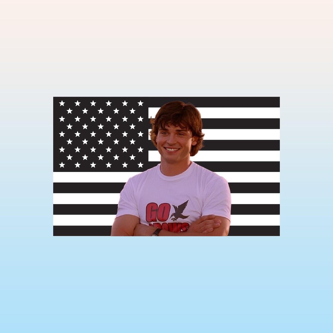 Black American Flag Tom Welling Tapestry – TV Star Wall Art – Aesthetic ...