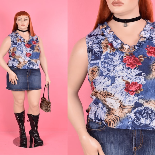 Mesh Printed Top - Etsy