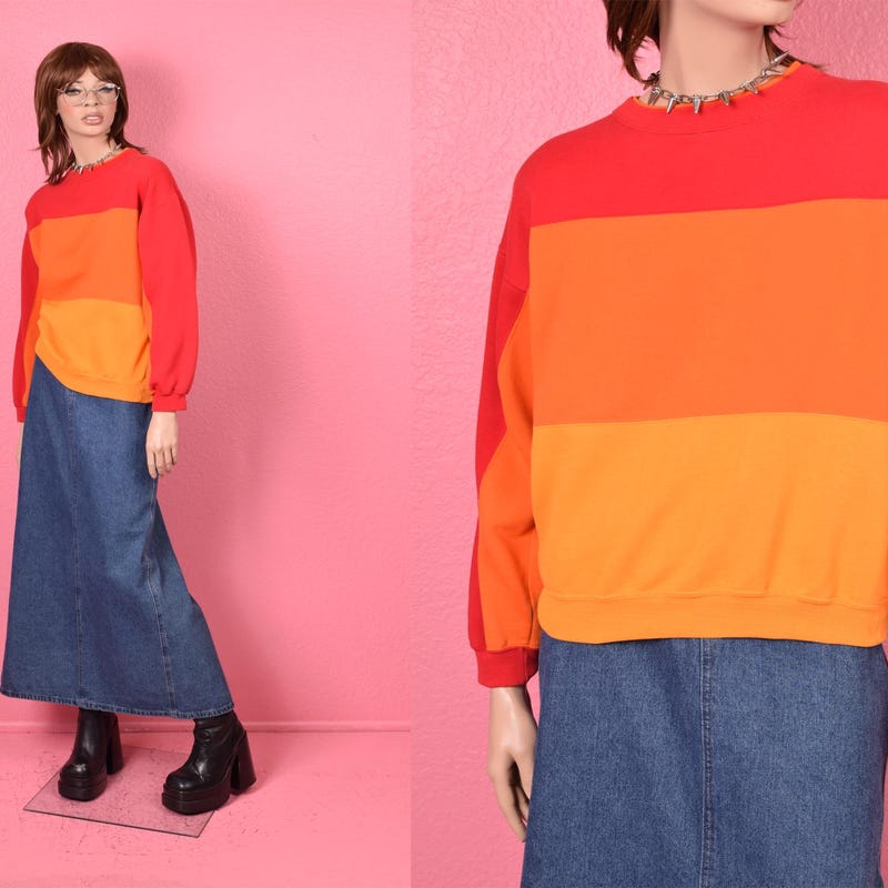 90s Color Block - Etsy