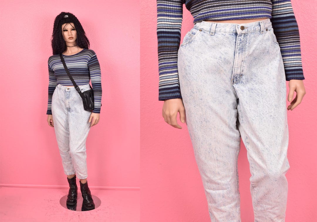 Vintage 80s Acid Wash Jeans/ XL/ 1980s/ Denim - Etsy