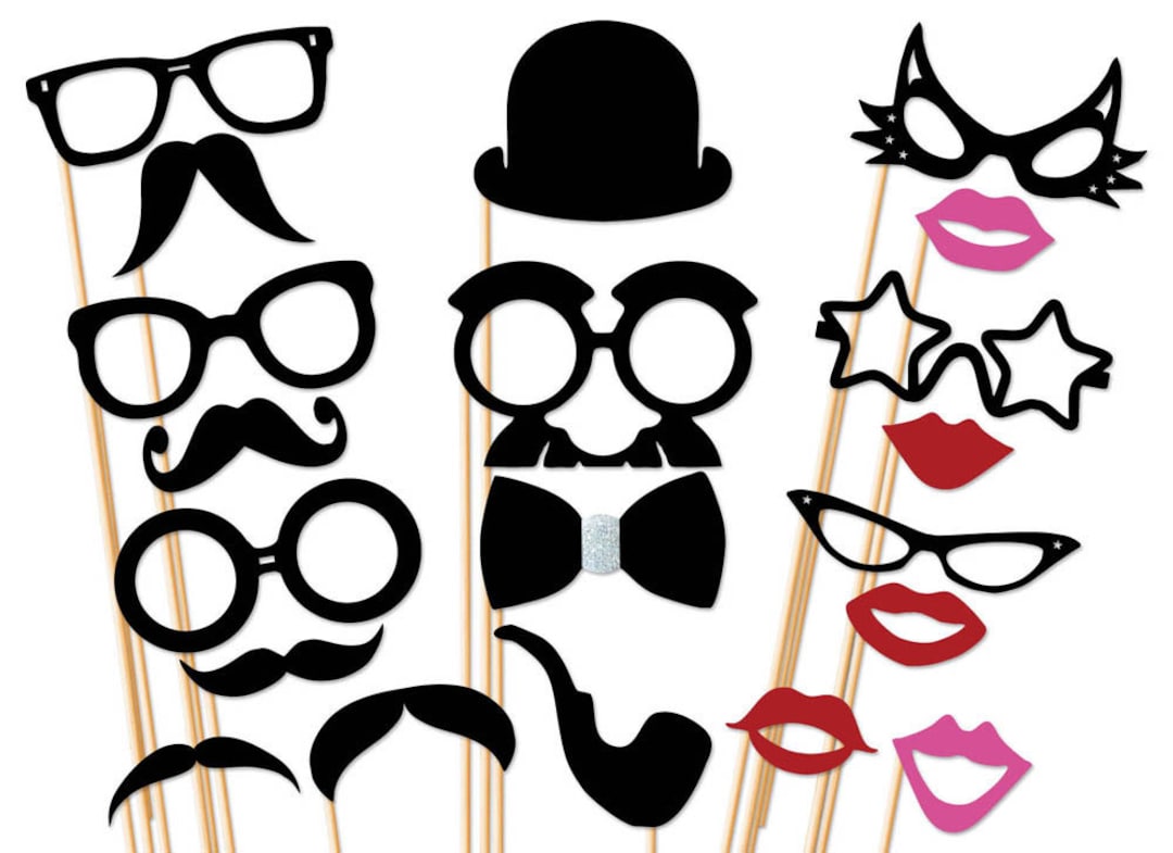 Photo Booth Props Best Photobooth Prop 20 Piece Party Props Set ...