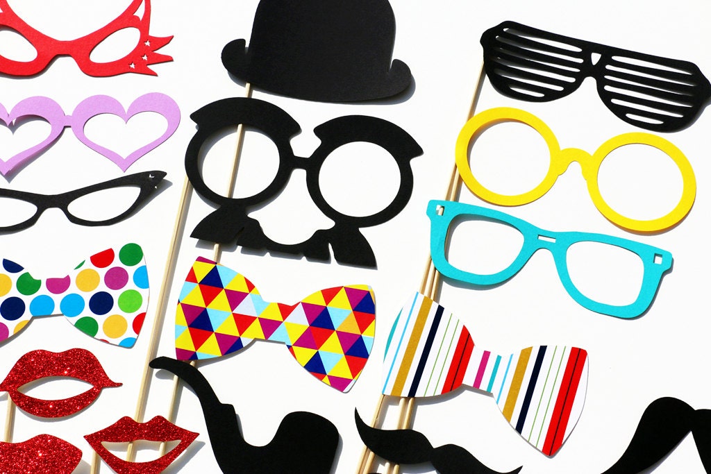 Photobooth Prop Best Wedding Props 30 Piece Set Photo - Etsy