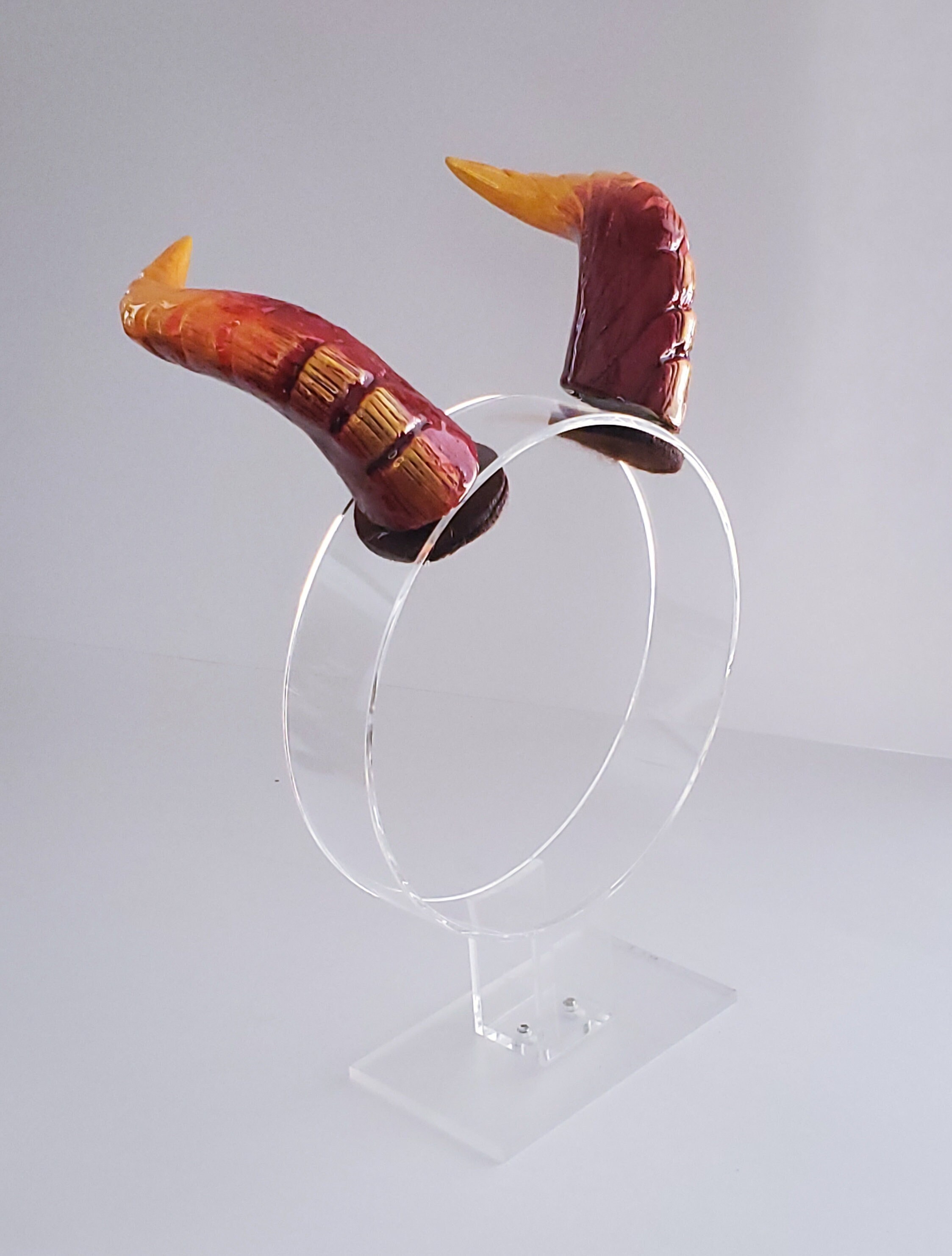 Horns Cosplay Flame Red Dragon Demon - Etsy