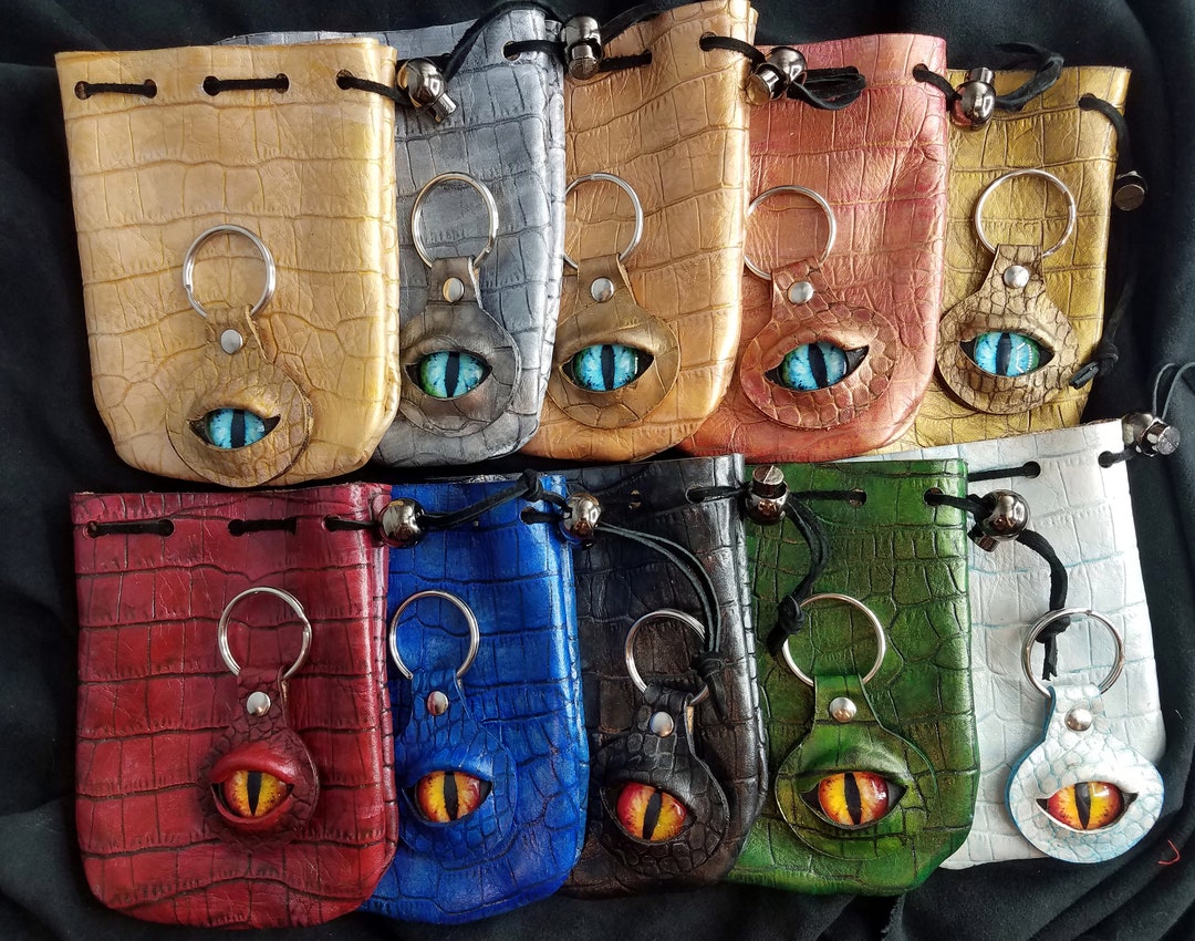 Dragon Hide Leather Dice Bag - Etsy