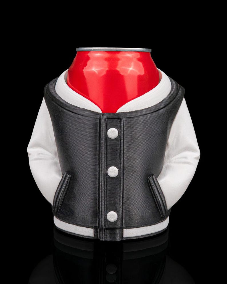 3D Printed Jacket Can Holder, Hoodie Puffer Varsity Leather Suede Robe ...